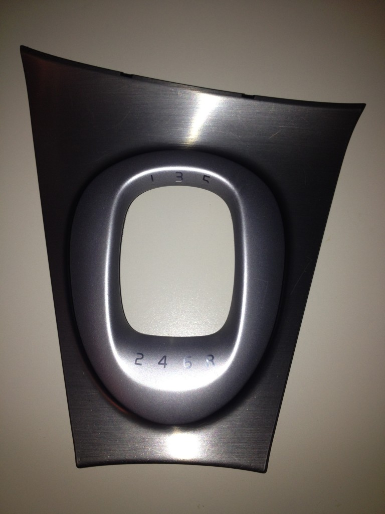 volvo s60r v70r shifter cover surround aluminum OEM 05 06 07 manual ...